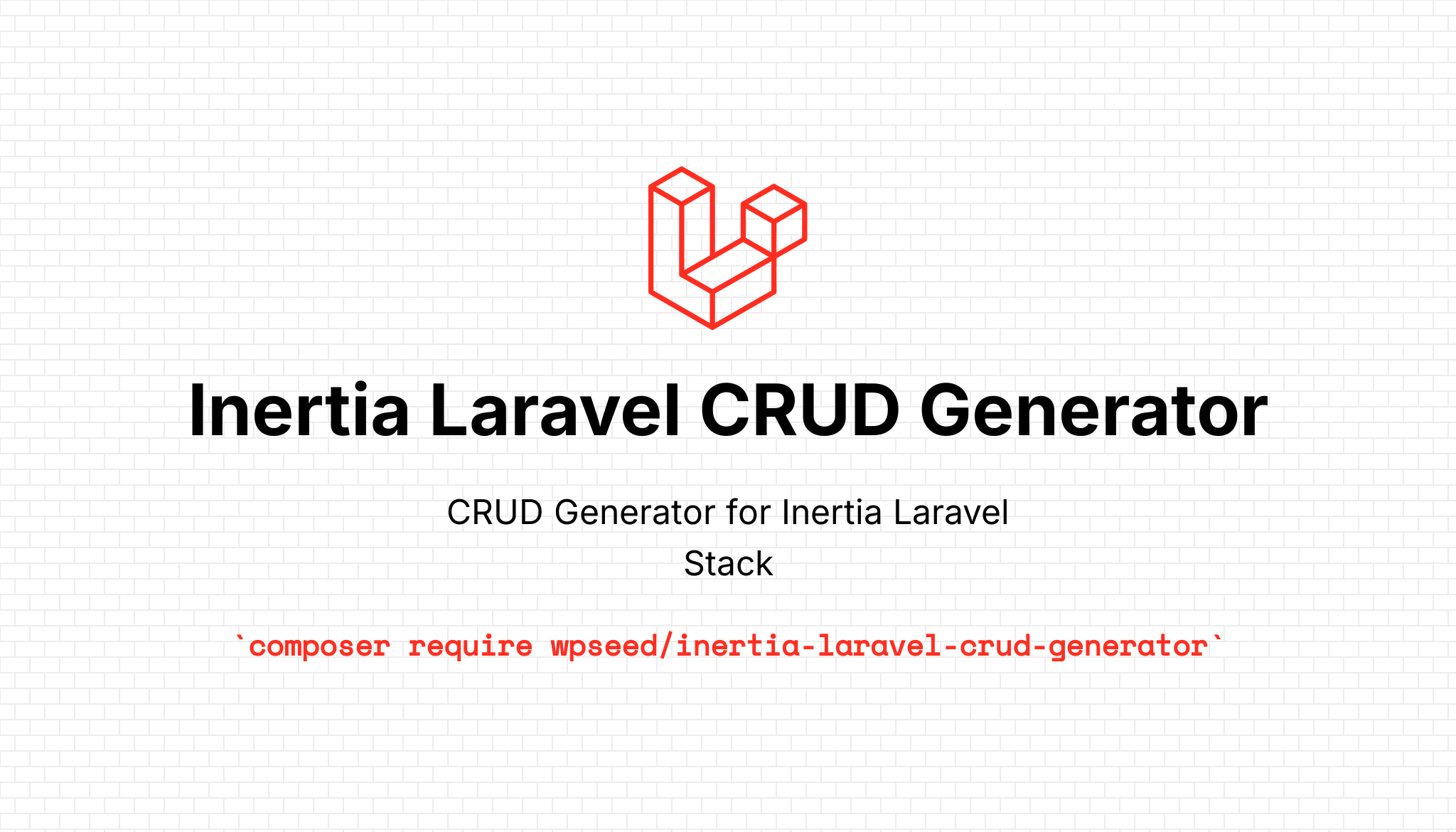GitHub - meetjet/inertia-laravel-crud-generator: CRUD Generator for ... GitHub - meetjet/inertia-laravel-crud-generator: CRUD Generator for ...
